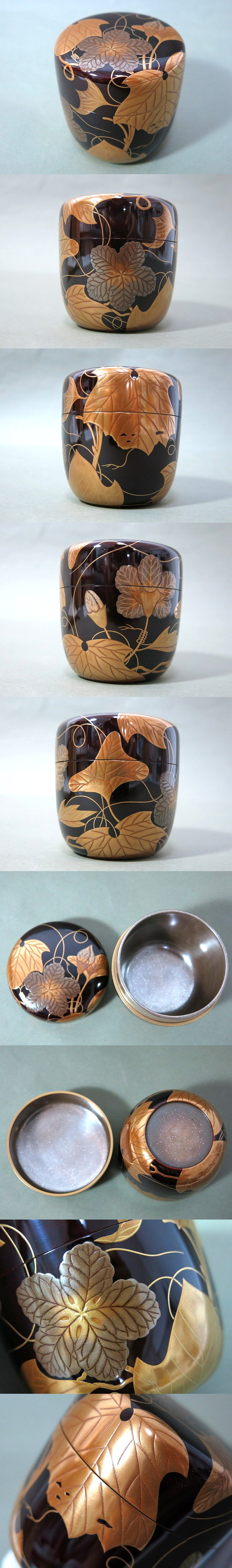 代購代標第一品牌－樂淘letao－R077 若島 孝雄 造 大棗 夕顔 内銀地 共箱